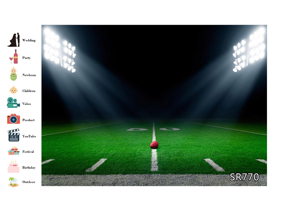 Football Field At Night Photography