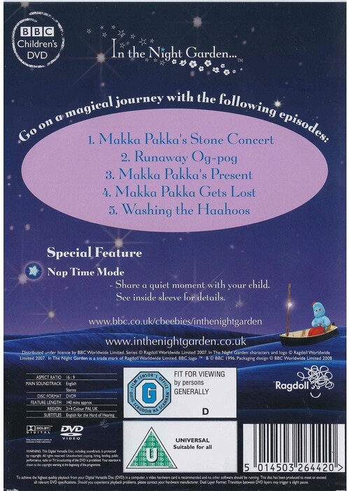 In the Night Garden... Hello Makka Pakka (DVD, 2007) 5014503264420 | eBay