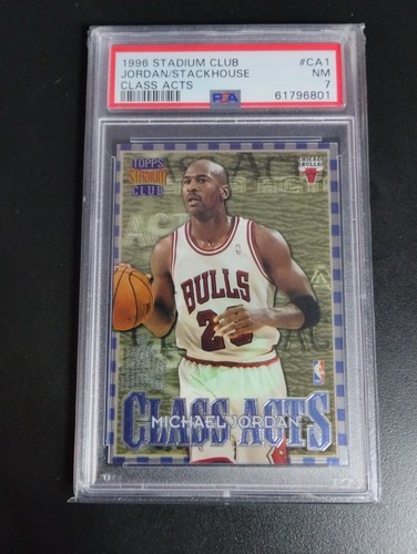 Michael Jordan/Stackhouse 1996 Topps Stadium Class Acts #CA1 PSA 7 NM ...