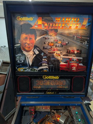 gottlieb " Mario Andretti" pinball machine,Rare ! | eBay UK