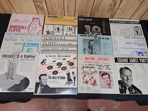 Vintage Folk Square Dance Records Lot of 12 Vinyl 12‘ Retro LP Albums ...