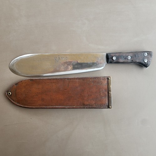 Vintage USMC Bolo knife with Sheath | eBay