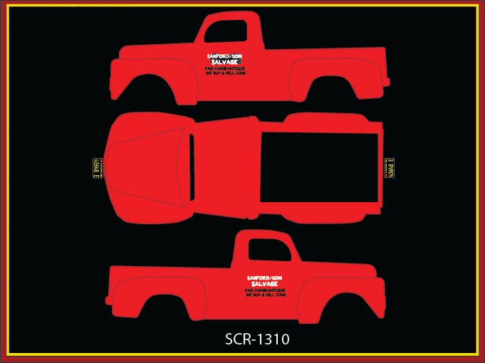 1/64 "Sanford and Son - Old Truck Door Emblems" Decal SCR-1310 | eBay