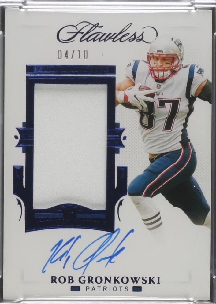 2021 Panini Flawless - Patch Autographs Rob Gronkowski #PA-RGR Sapphire ...