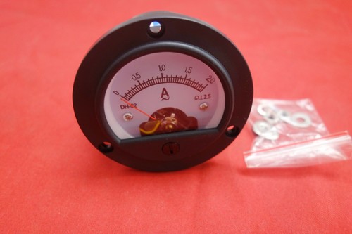 1pc AC 0-2A Round Analog Ammeter Panel AMP Current Meter Dia. 66.4mm ...