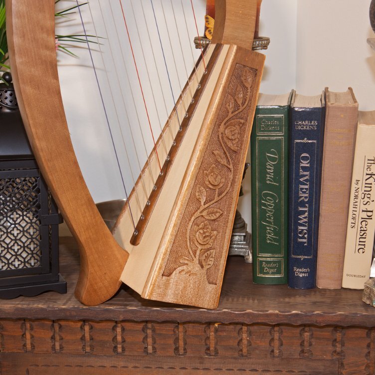 Mid-East HPBYW Roosebeck Walnut Baby Harp 12-String, Walnut OPEN BOX | eBay