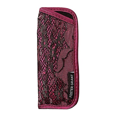 FOSTER GRANT Reading Glasses Slim Lace Soft Sleeve Case | eBay