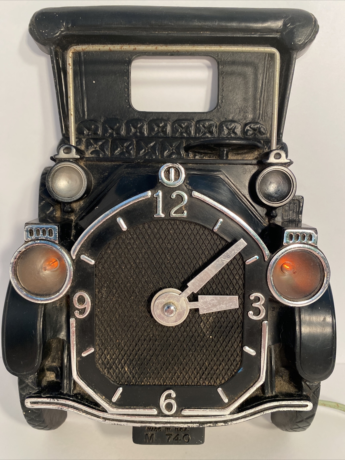 Vintage Mastercrafters Model T Car Automobile Clock M-740, Headlights ...