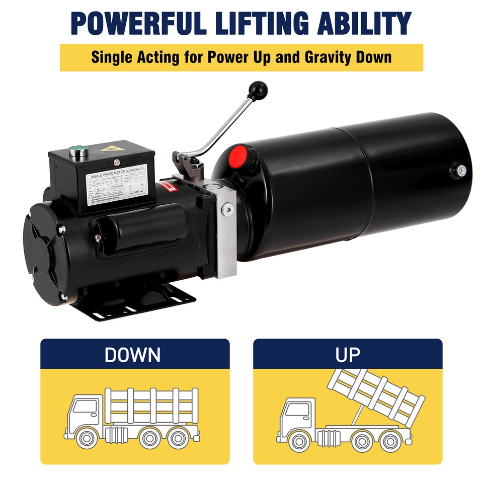 220V Car Lift Hydraulic Power Unit Auto Hydraulic Pump Heavy Duty ...