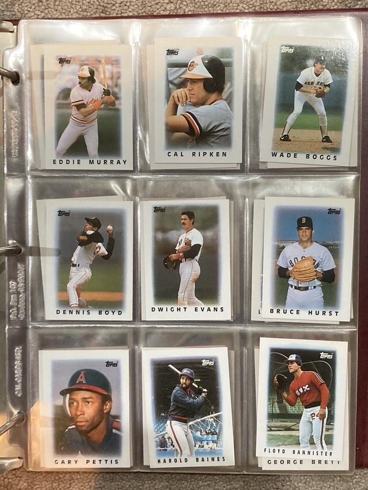 1986 Topps Baseball Complete Master Set 1072 Cards Base+Traded+Mini ...