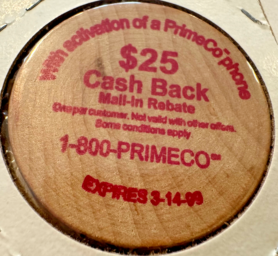 PrimeCo Personal Communications 1999 Mardi Gras Doubloon #2173 - Wooden ...