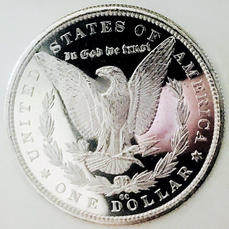 1883 CC MORGAN ULTIMATE BLACK&WHITE CAMEO DMPL! 30+IN BLACK MIRRORS ...