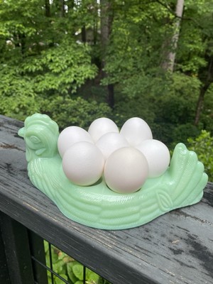 Jadeite Hen Egg Holder | eBay