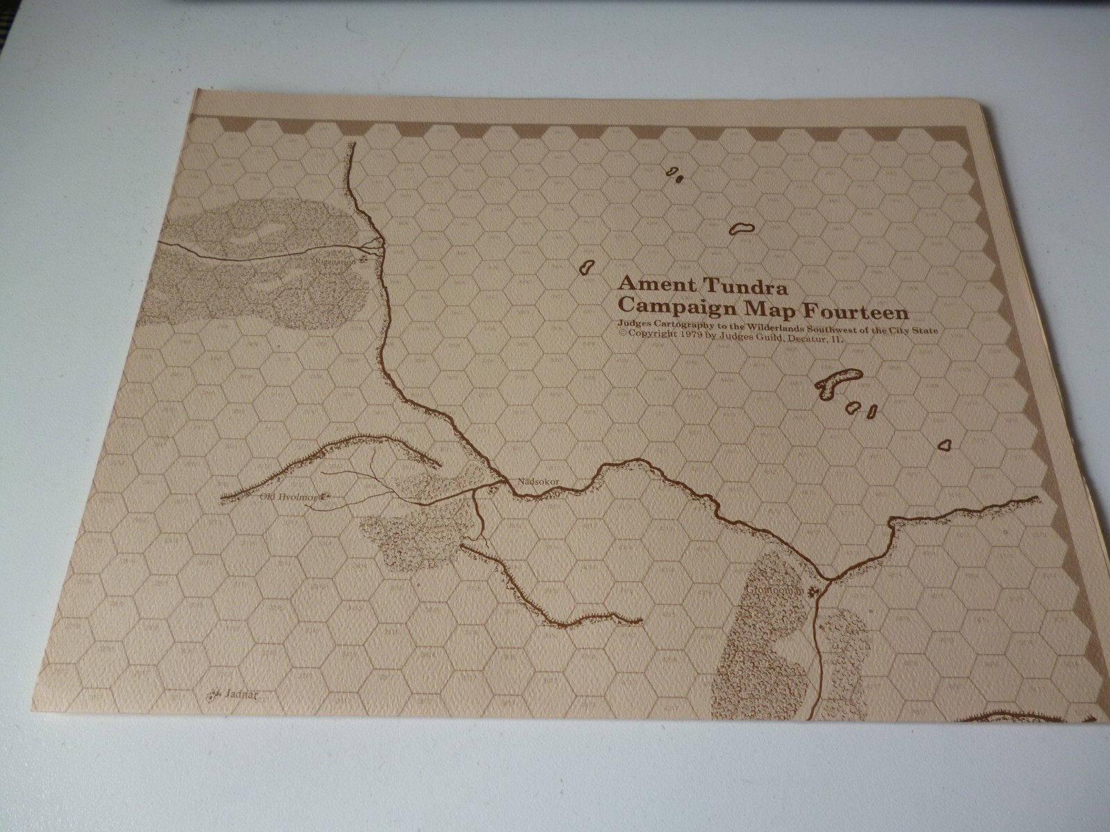 Judges Guild Vintage Map 17x22 Ament Tundra/Ghinor Maps #14/#11 Judges ...