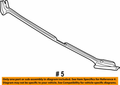 53395-42050 Toyota Seal, hood to radiator grille 5339542050, New ...