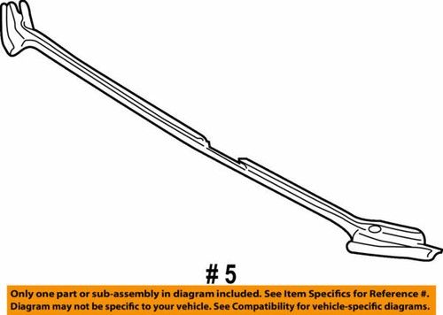 53395-42050 Toyota Seal, hood to radiator grille 5339542050, New ...