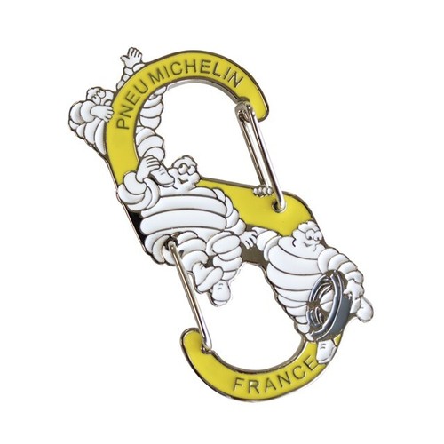 Michelin Man Bibendum Carabiner Key chain H3.2" Tire Advertising New ...