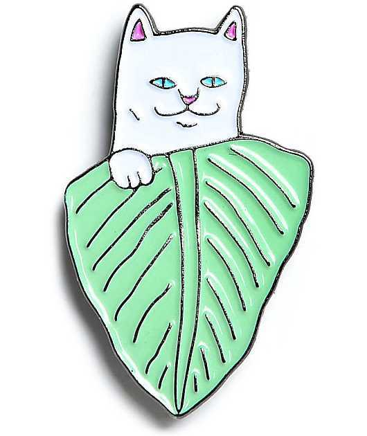 NEW RIPNDIP LORD NERMAL CAT LEAF PIN / HANGING PIN / NERMAL P.I. | eBay