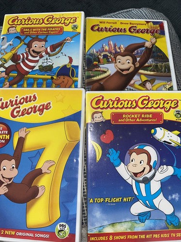 Curious George: 4 Movie lot (DVD) including Courious George movie ...