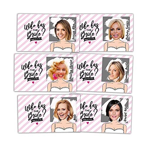 Bridal Shower Games - Who Has The Bride Scratch Off Celebrity Cards, | eBay