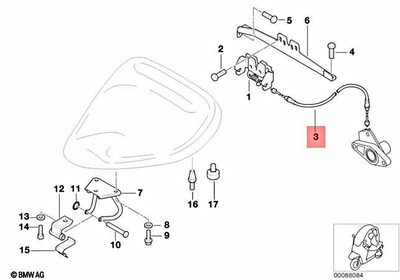 New BMW Genuine C1N C1 0191 200 0192 Bowden Cable 51252329174 | eBay