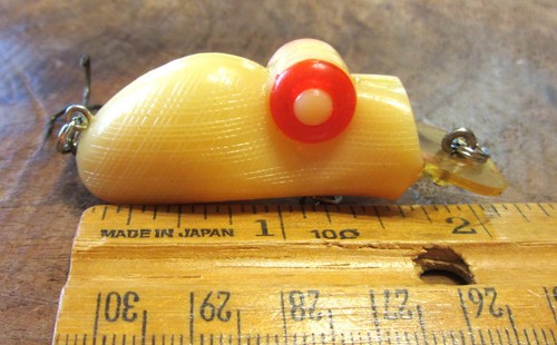 Rabble Rouser Baby Rouster Bone with Orange Belly Rattling Crankbait ...