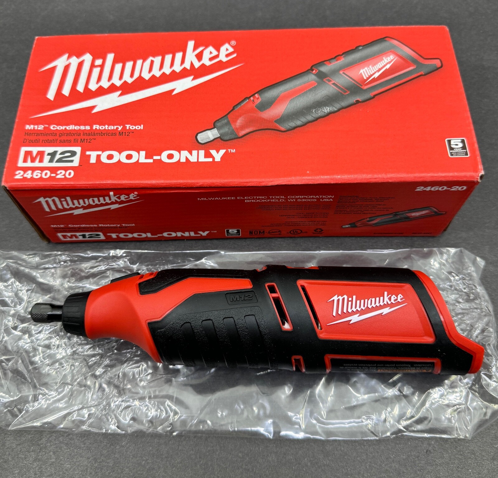 Milwaukee 2460-20 M12 Cordless Rotary Tool 12V Li-Ion NEW Bare Tool | eBay