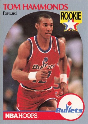 Tom Hammonds Rookie NBA Hoops 1990 Basketball Card #298 | eBay