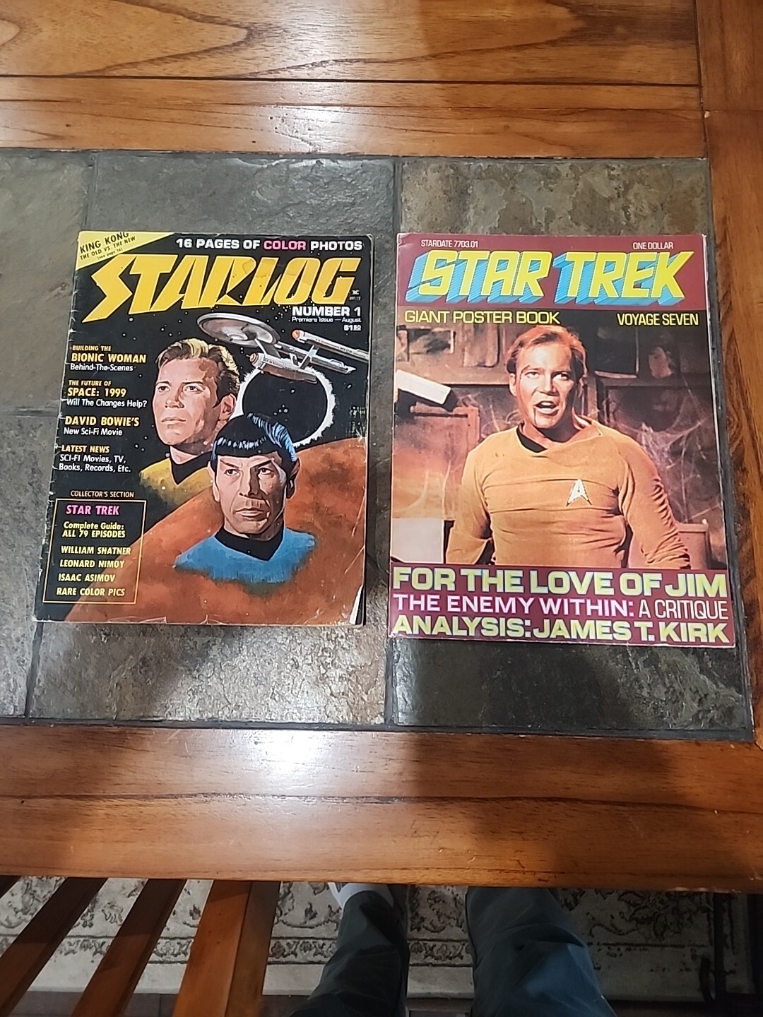 Starlog Magazine Number 1 Premiere Issue STAR TREK Aug 1976 w giant ...