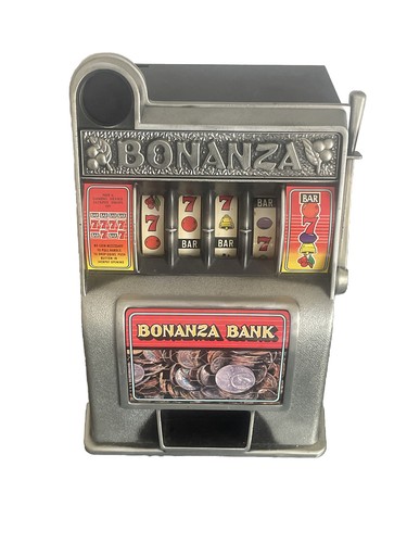 Vintage Bonanza Toy Slot Machine Coin Bank | eBay