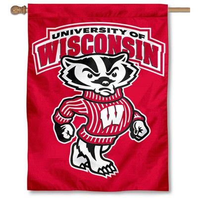 UW Badger Bucky Banner Flag | eBay