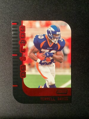 Terrell Davis 2000 Stadium Club Goal To Go #G6 Broncos Georgia HOF Die ...