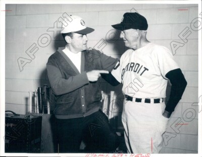 Detroit Tigers Baseball Mgr Mayo Smith & Eugene Istomin Press Photo | eBay