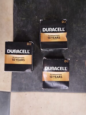 Duracell Coppertop D Alkaline Batteries D2 (2Pk) Lot of 3 Batteries EXP ...