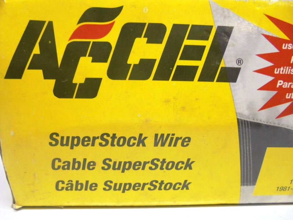 ACCEL PLUG WIRES # 4048-SBC-RACING-STREET-DRAG-DIRT-ASPHALT-MUD-TRUCKS ...