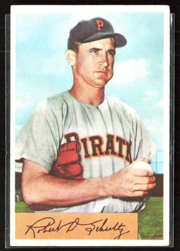 Bob Schultz 1954 Bowman #59 Pittsburgh Pirates | eBay