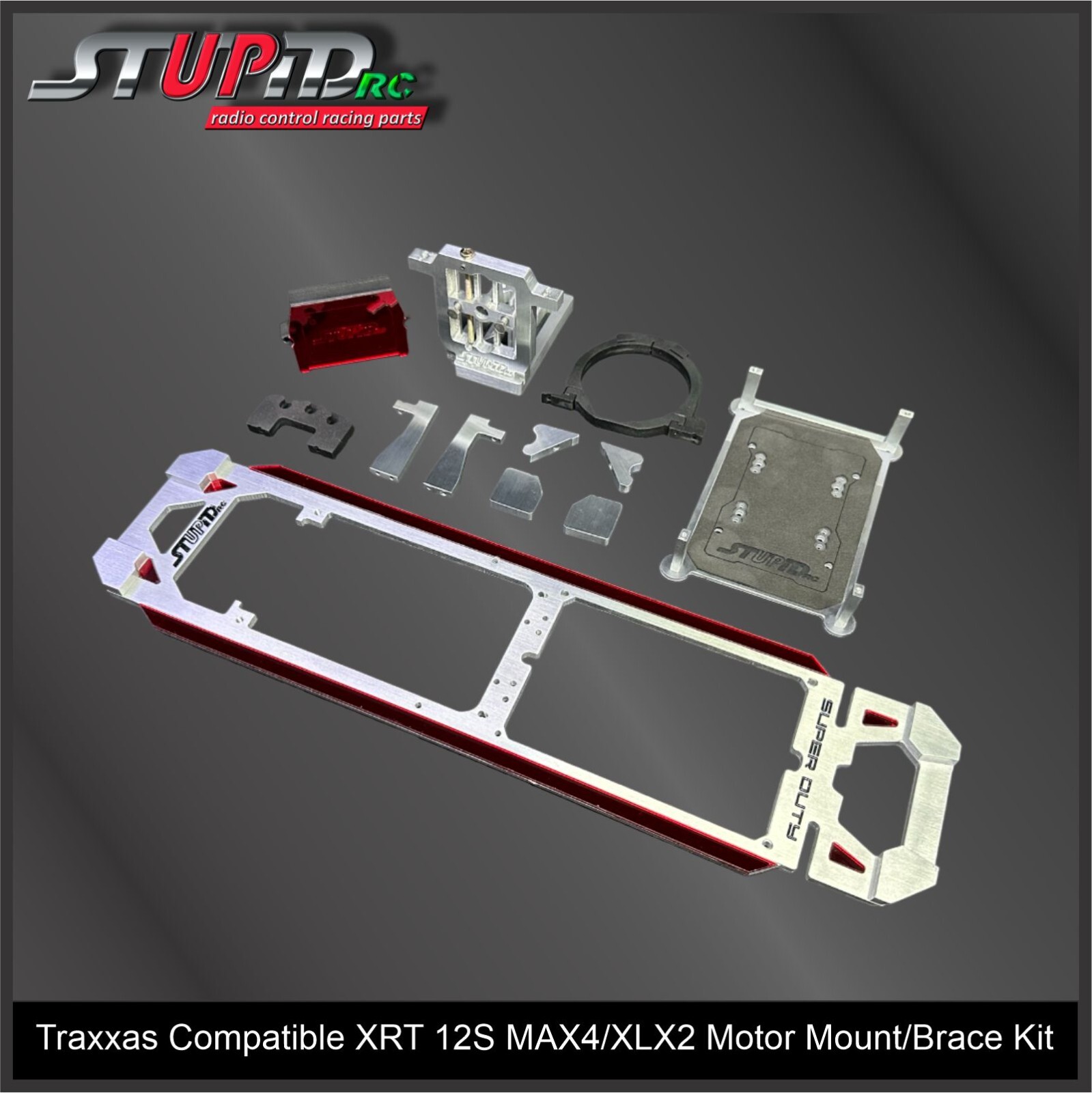 Traxxas Compatible XRT 12S MAX4/XLX2 Motor Mount/Center Brace Kit ...