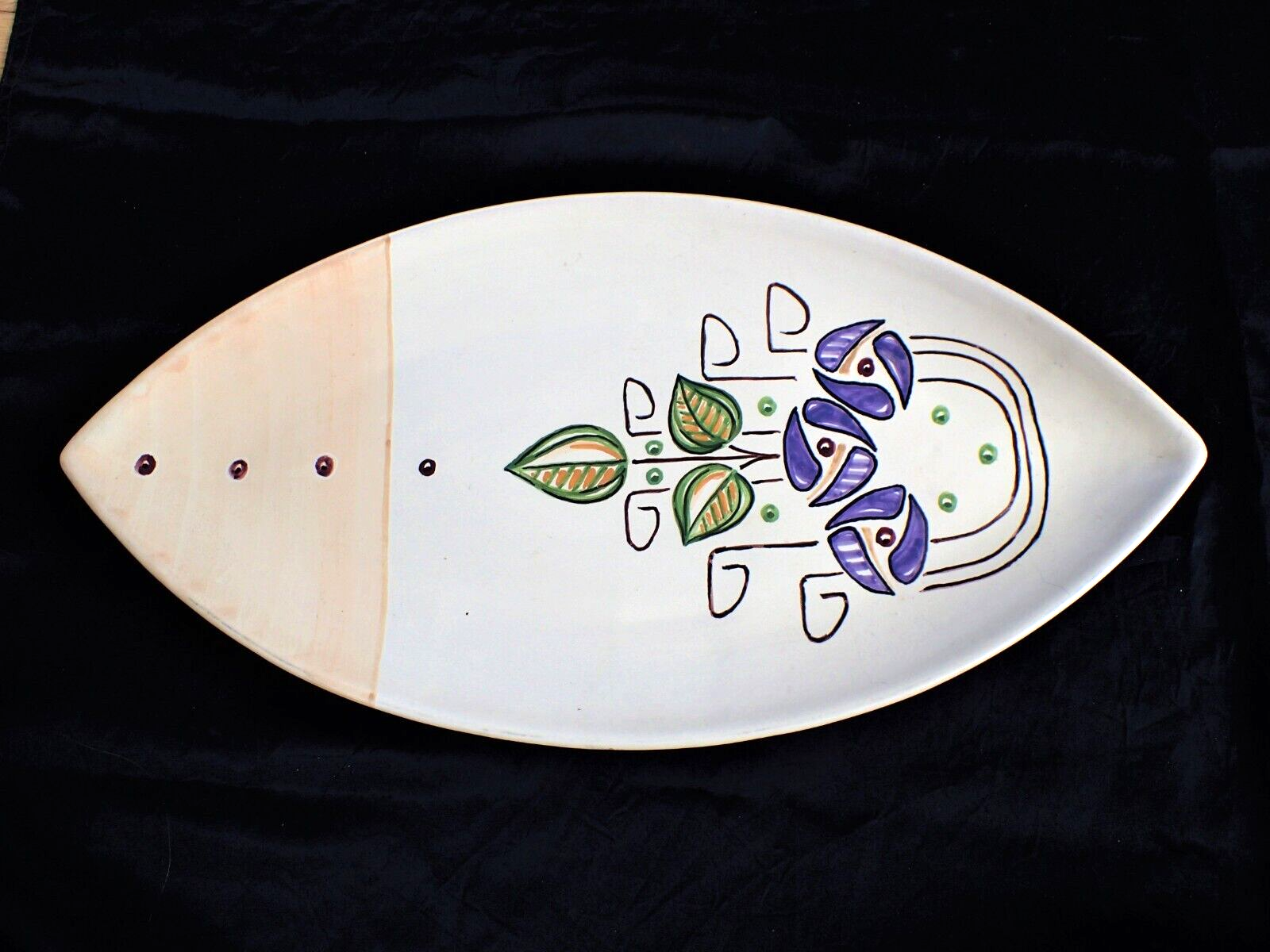 SYNERGY DESIGNS HUNGARY STONEWARE PLATE PLATTER MUSEUM FINE ARTS BOSTON ...