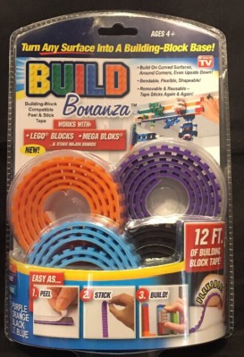 As Seen On TV Build Bonanza 12 Feet of Building Block Flexible Tape New ...