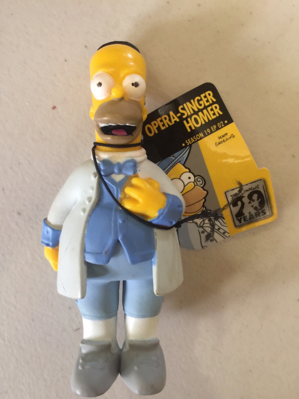 Homer Singing Opera Figurine The Simpsons 2009 BNWT Season 19 Ep 02 | eBay
