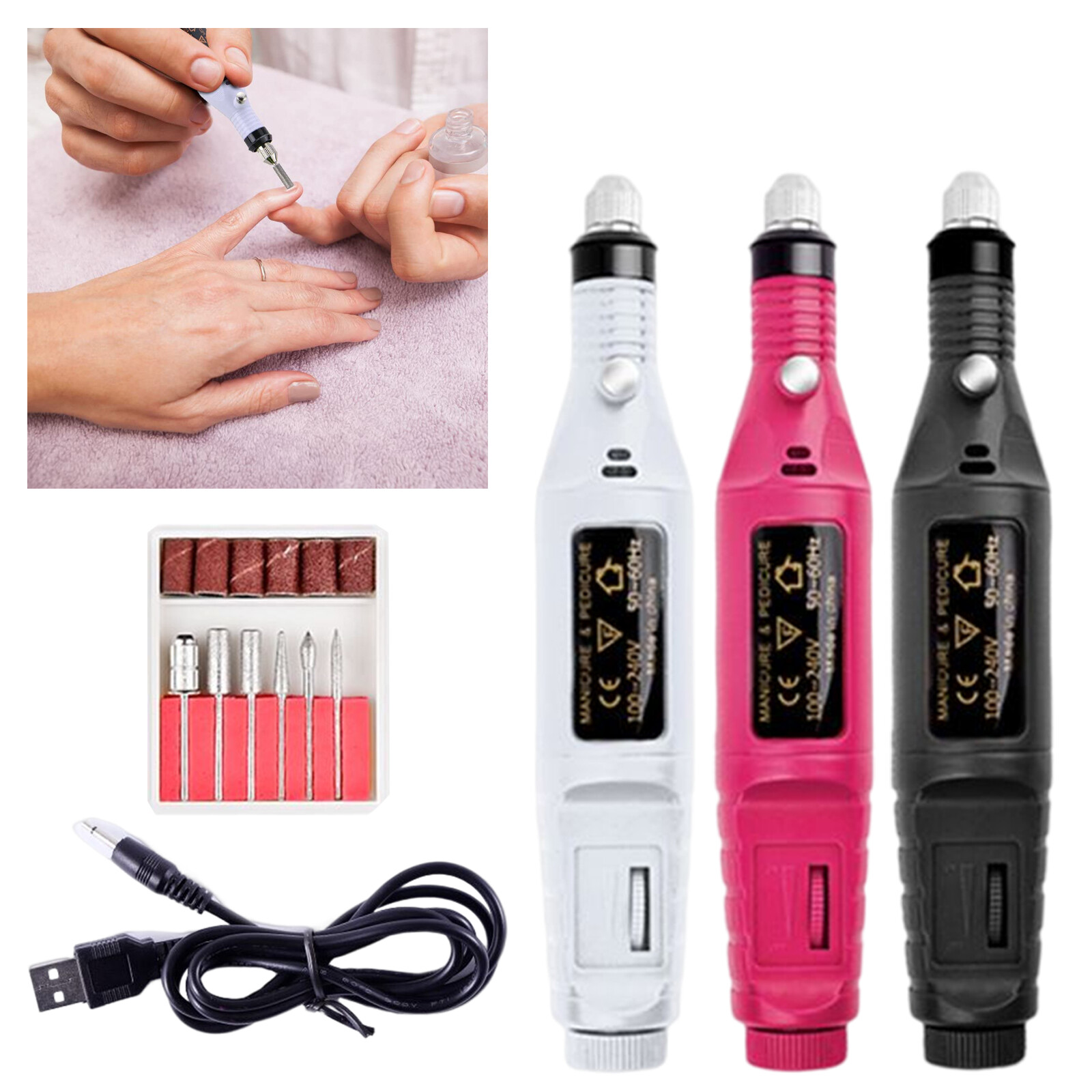 Professional Self Toe Nail Grinder For Thick Toenails Set Manicure And ...