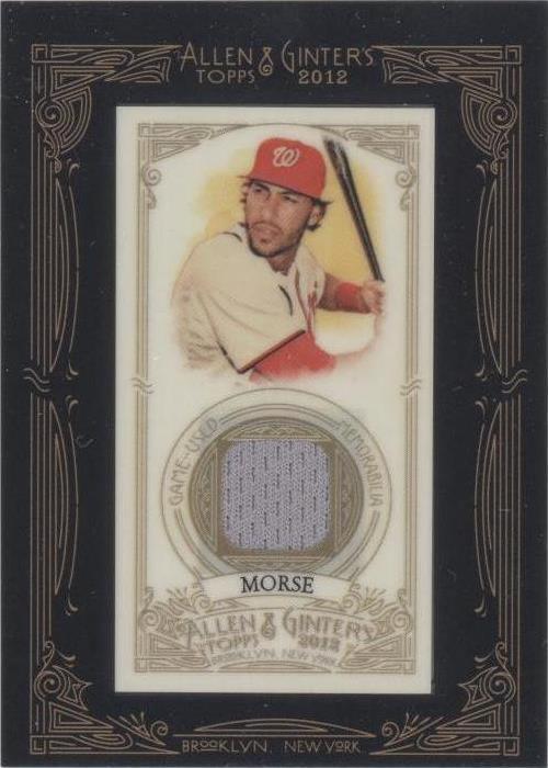 2012 Topps Allen & Ginter's - Framed Mini Relics Mike Morse #AGR-MM ...