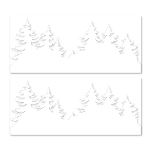 Woodland Window dressing static cling vinyl sticker, Novelty Holiday ...