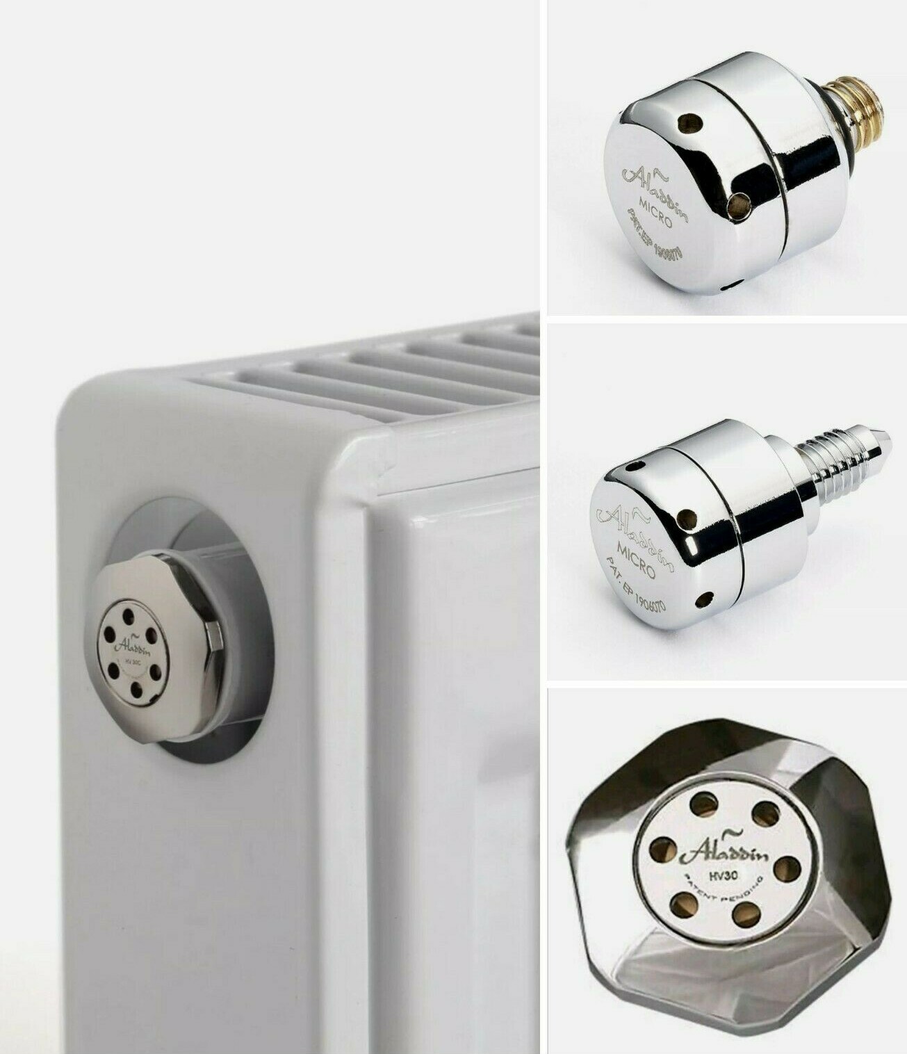 Radiator Valves, Self Bleeding Aladdin Valve Auto Vent BSP 1 Unit, 3 ...