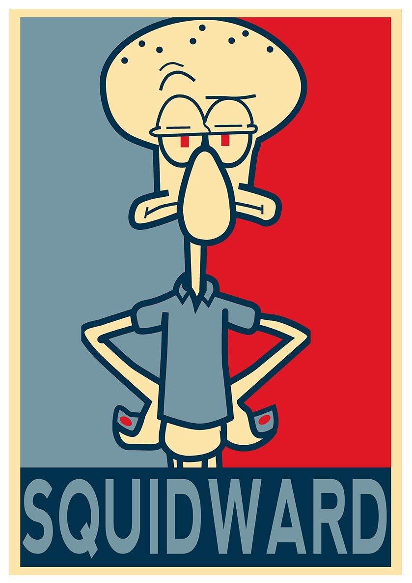 Poster Propaganda - SpongeBob Squidward - Formato A3 42x30cm | eBay