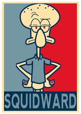 Propaganda Poster-Spongebob Squidward-format a3 42x30cm | eBay