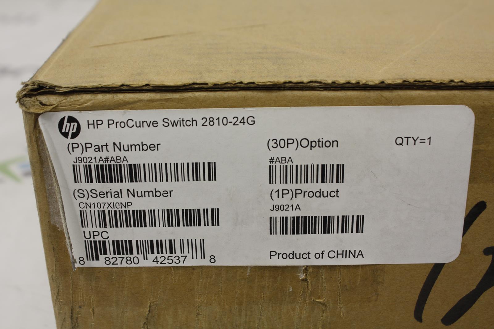 HP 2810-24 (J9021A#ABA) 24 Gigabit Switch for sale online | eBay