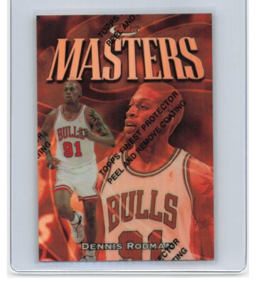 Dennis Rodman 1997-98 Topps Finest Masters Refractor SSP #220-CHI BULLS ...