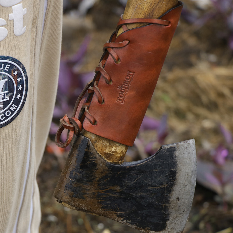 TOURBON Axe Handle Guard Collar Sheath Haft Ax Cover Protector US ...