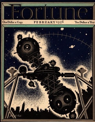 1936 Fortune February Satellite of the Future cover only | eBay